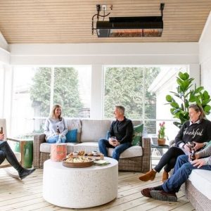 SunStar GLASS® Natural Gas Infrared Patio Heater, SGL35-N7, 35000 BTU ...