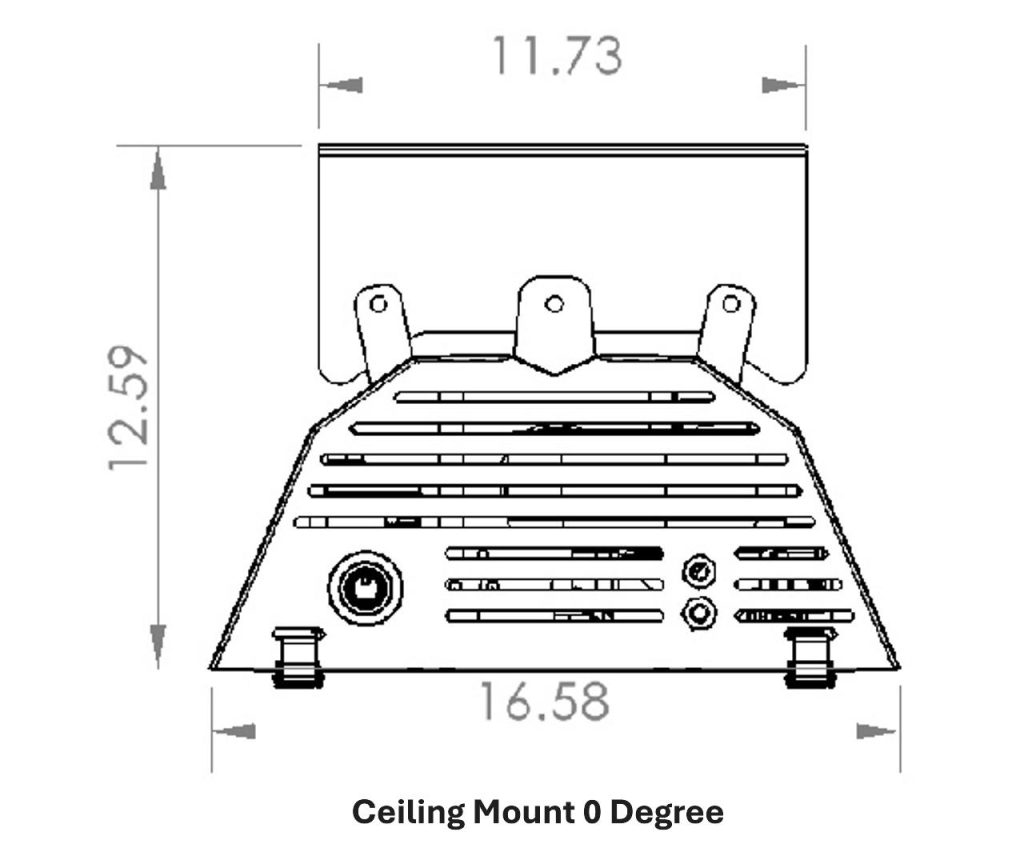 phantomSchwank Series 12Ft Heater Brackets Kit | Outdoor Patio Heaters