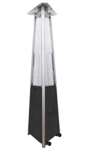 94″ Tall Commercial Triangle Glass Tube Portable Hammered Silver Liquid ...