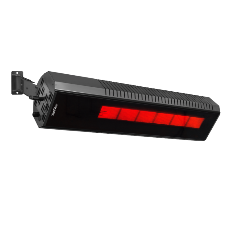 SunStar Glass Two Stage W/Remote Black Natural Gas Patio Heater (Open ...